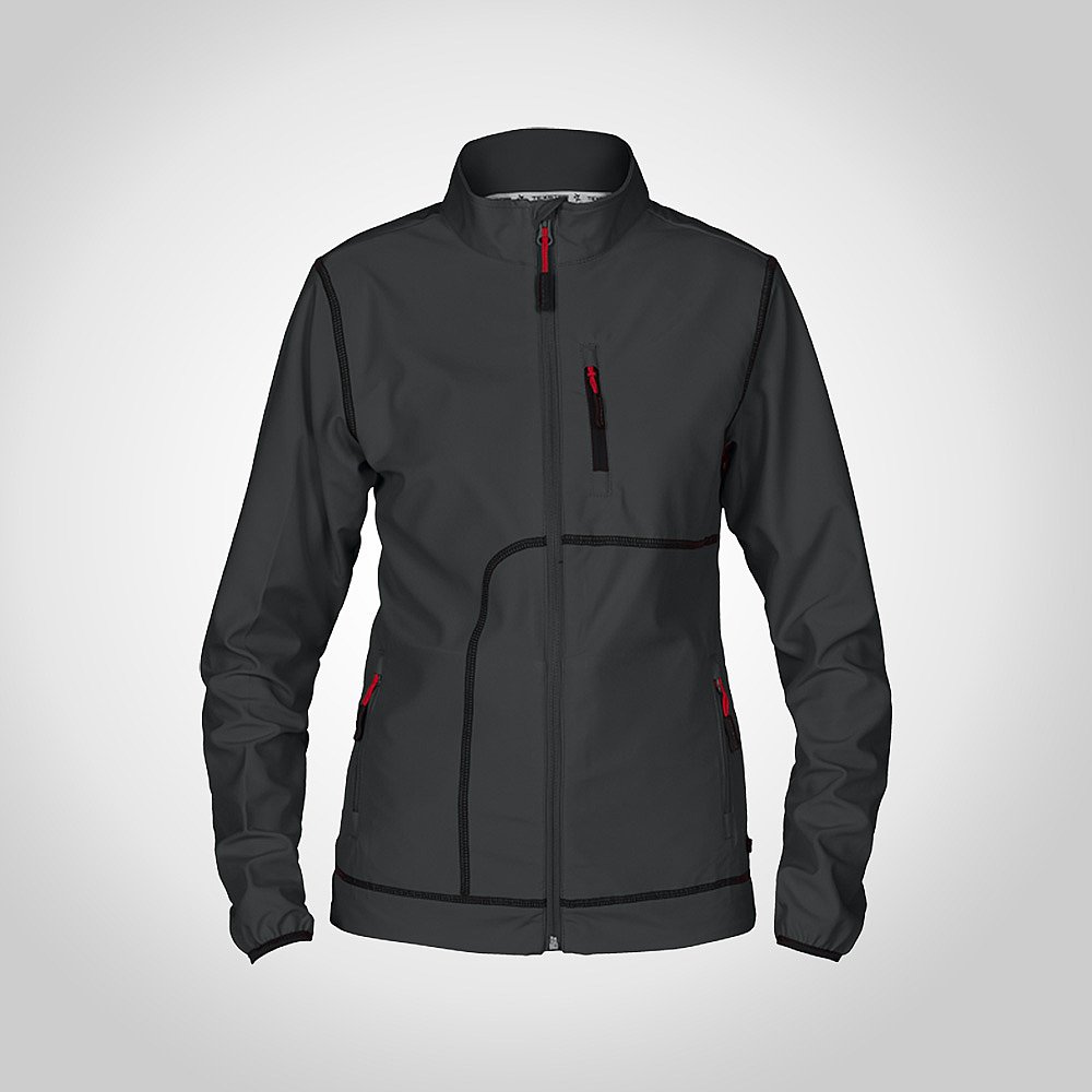 Jacka Dam Softshell Texstar WJ58 Mörkgrå - Workersupply.se